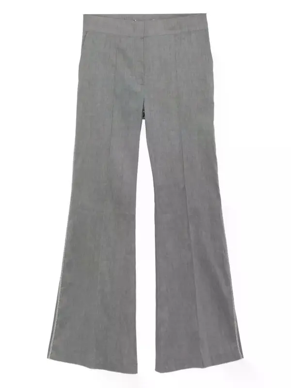D.exterior Pressed-crease Trousers