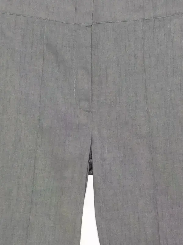 D.exterior Pressed-crease Trousers