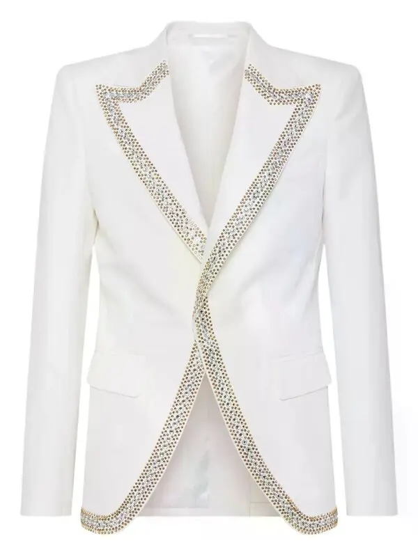 Dsquared2 Crystal-embellished Blazer - White