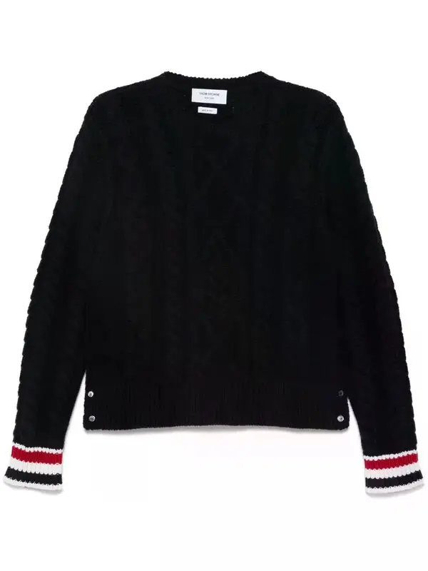 Thom Browne Aran-knit Wool Sweater