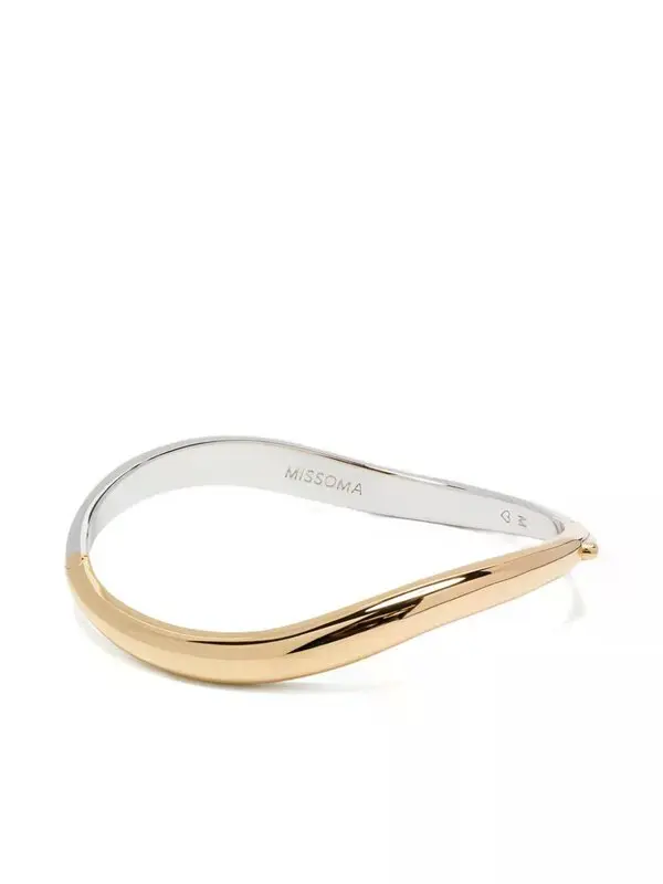 MISSOMA Savi Signature Hinged Bangle - Gold