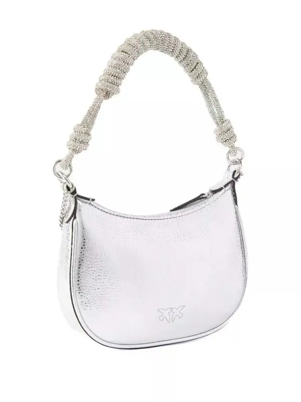 Pinko Metallic Leather Shoulder Bag