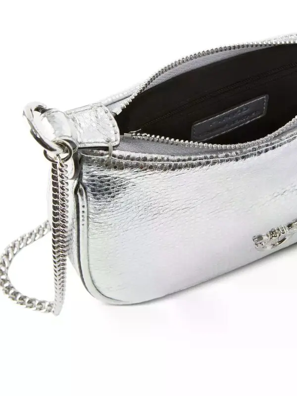 Pinko Metallic Leather Shoulder Bag