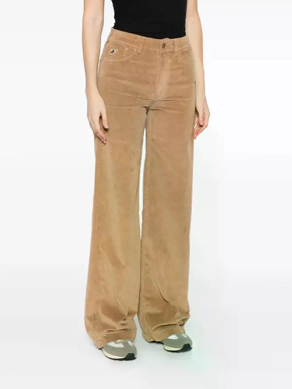 LOIS Button-fly Wide Leg Trousers