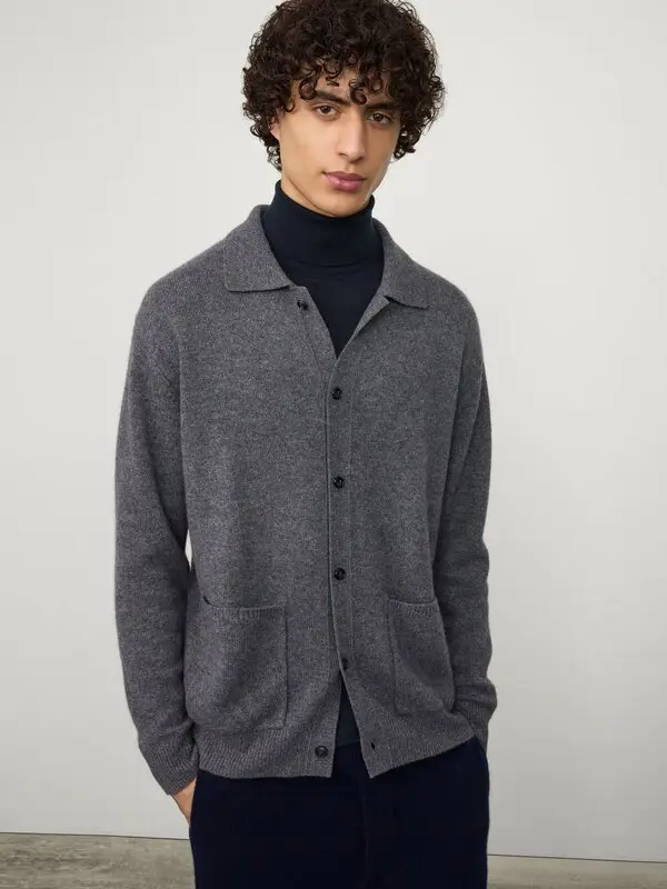 LISA YANG STORE The Maximilian Cardigan - Graphite