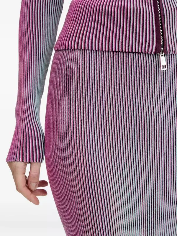 Desigual Ribbed Knit Midi Skirt