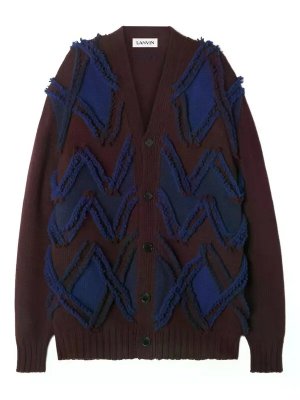 LANVIN Patterned Jacquard Cardigan
