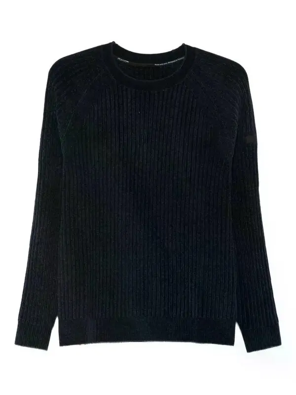 RRD Ribbed Crew-neck Sweater - Blue