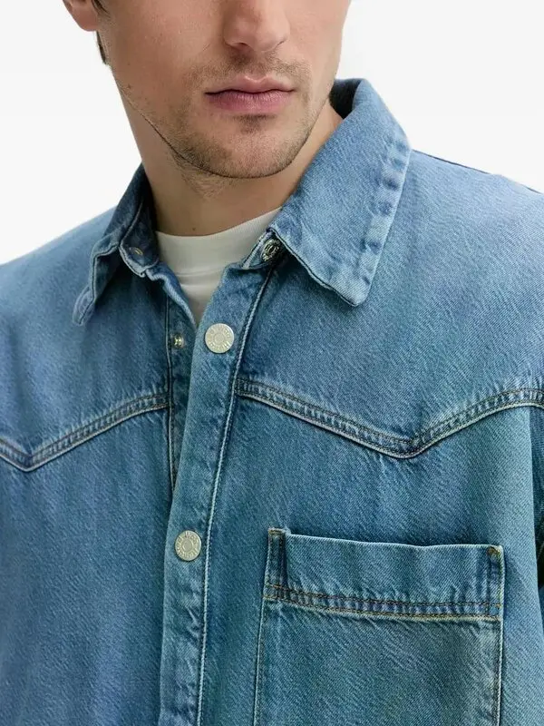 WON HUNDRED Patch-pocket Denim Shirt