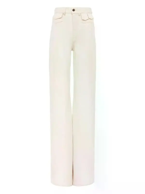 Chloé Straight-leg Cotton Jeans - Neutrals