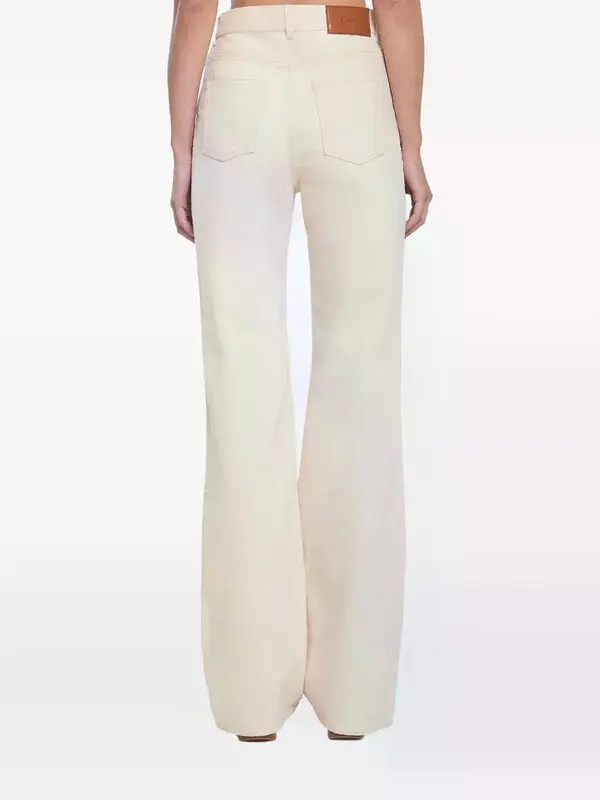 Chloé Straight-leg Cotton Jeans - Neutrals