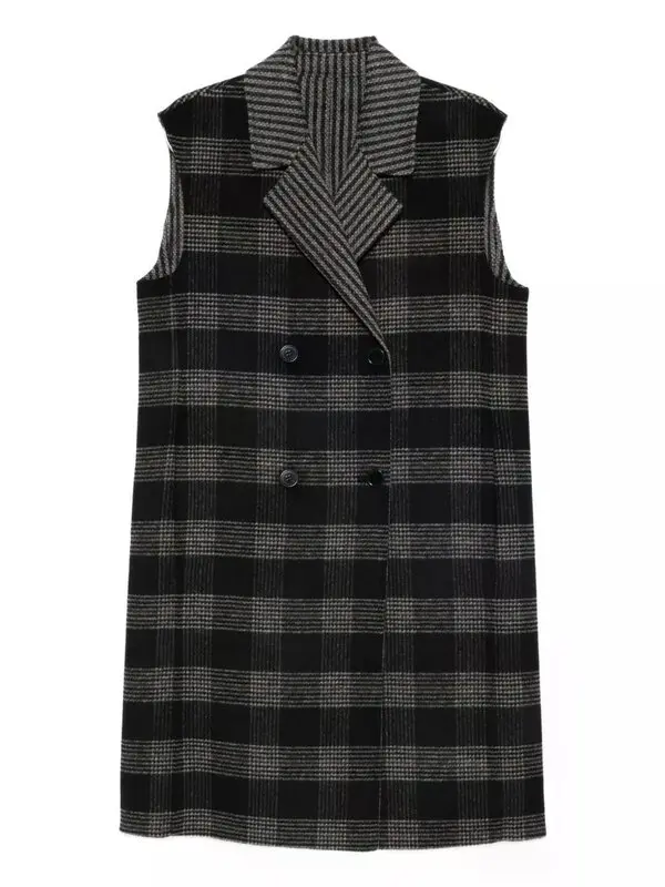 TWINSET Checked Double-breasted Waistcoat