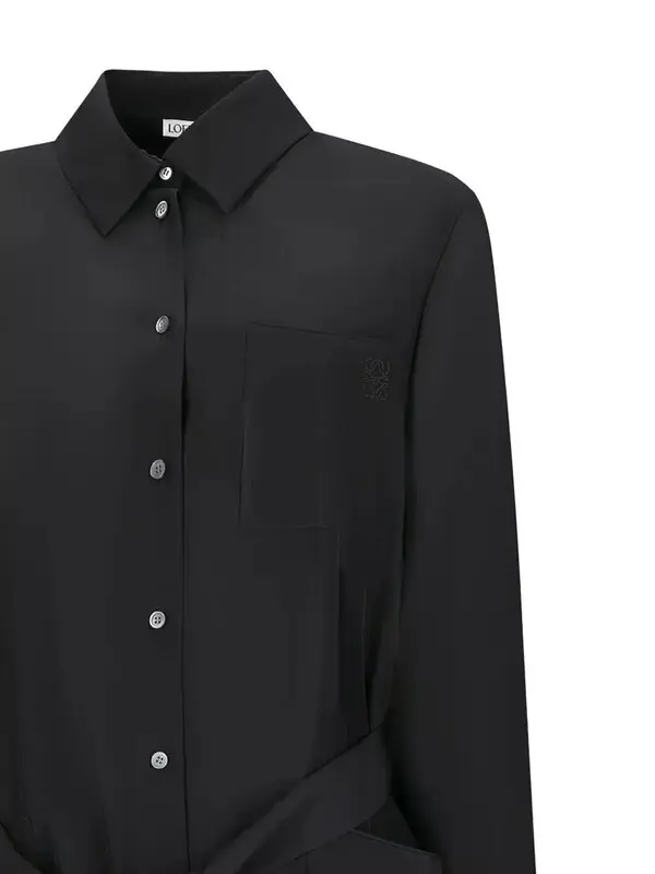 Loewe Belted Silk Blouse