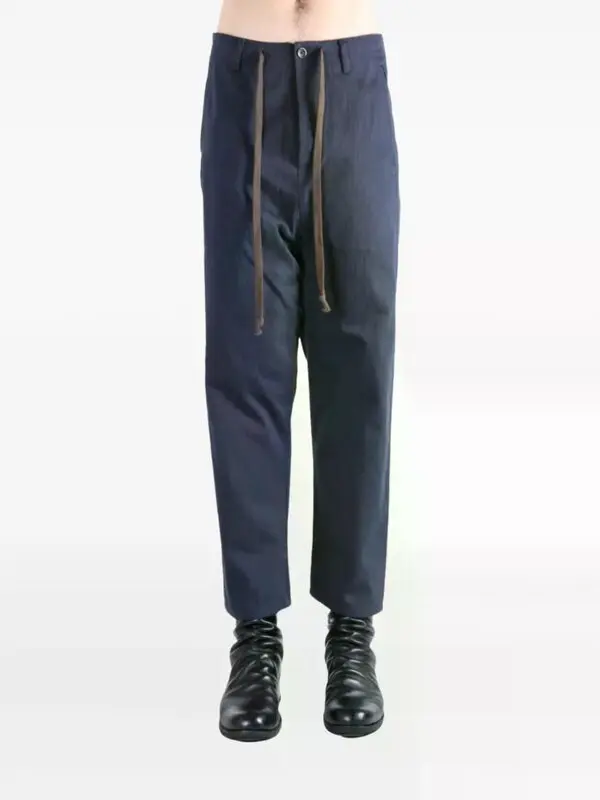 UMA WANG Pinstriped Drawstring Trousers