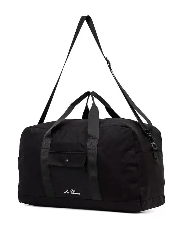 LES DEUX Logo-embroidered Holdall - Black
