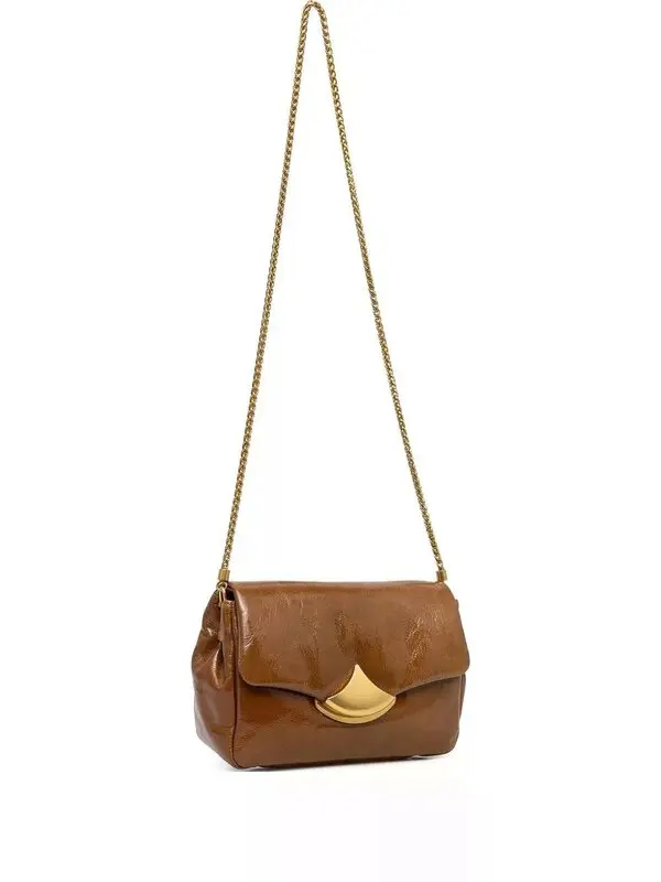SESSUN Flap-front Crossbody Bag With Chain Strap