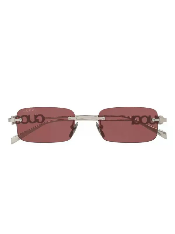 Gucci Logo-detail Rimless Sunglasses