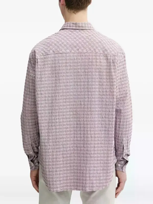 SAMSOE SAMSOE Textured Gingham Shirt