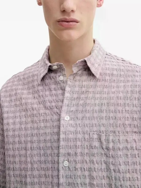 SAMSOE SAMSOE Textured Gingham Shirt