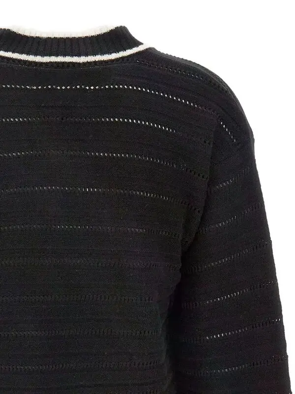 Marella Ribbed V-neck Wool Sweater