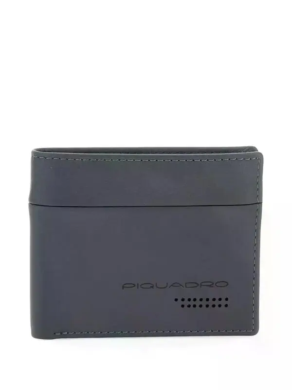 PIQUADRO Logo-print Leather Wallet