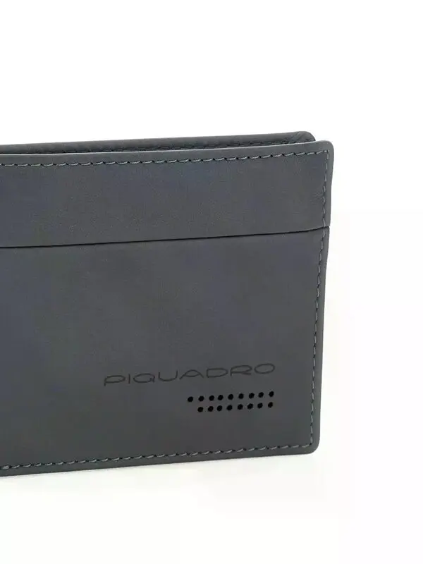 PIQUADRO Logo-print Leather Wallet