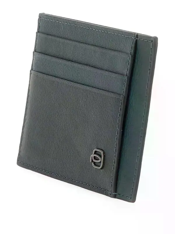 PIQUADRO Multi-compartment Leather Cardholder - Blue