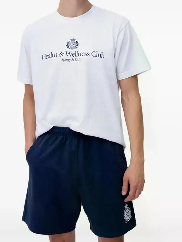 SPORTY & RICH Logo-detail Pocket Shorts
