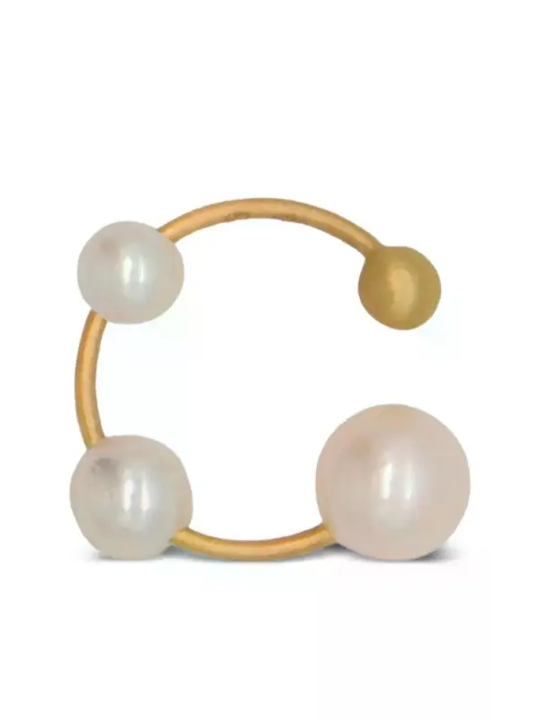 LIA DI GREGORIO 18k Yellow Pearl Ear Cuff - Gold
