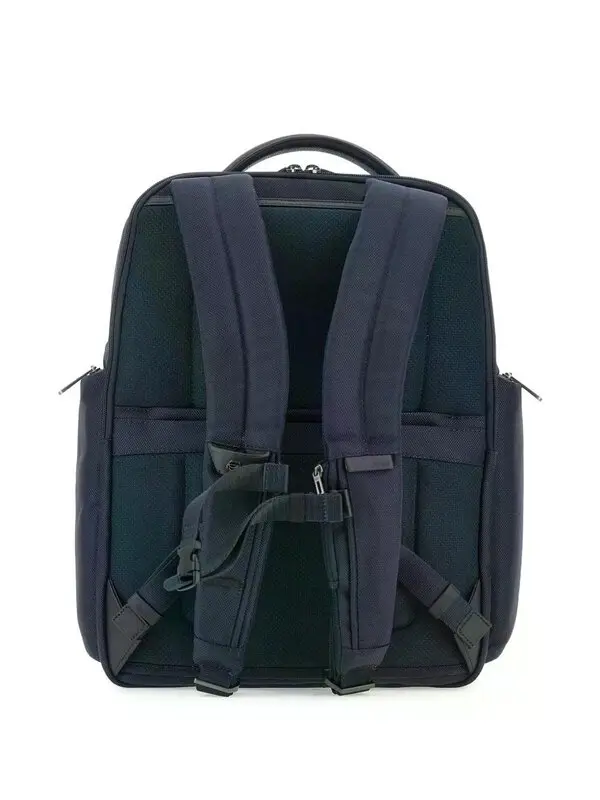 PIQUADRO Leather-trimmed Backpack