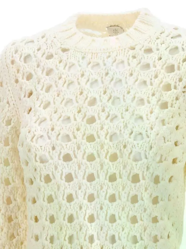 Eleventy Hole-pattern Wool Sweater