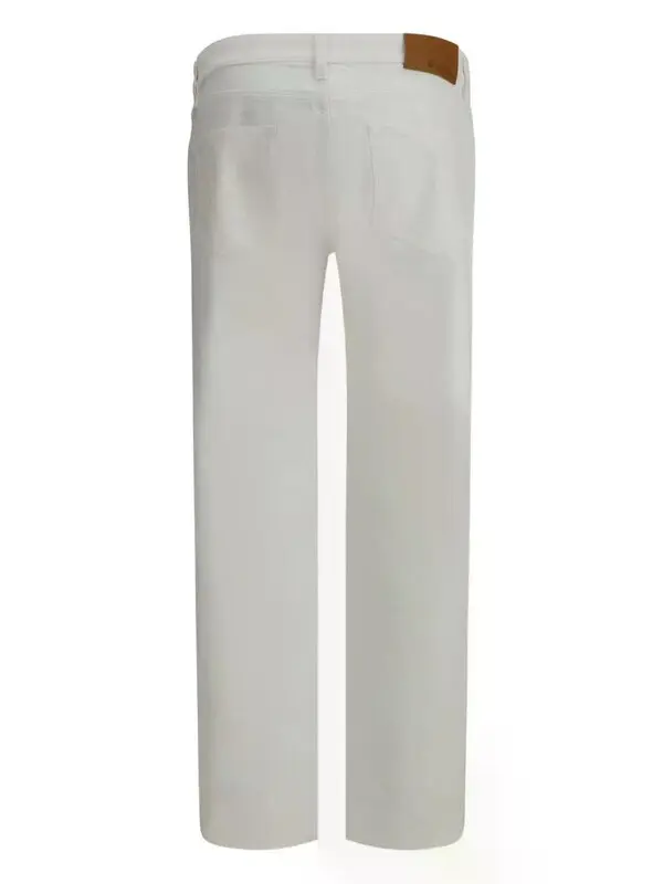 Loro Piana Five-pocket Straight Leg Jeans - White