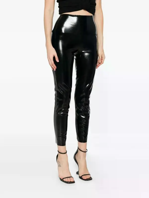 Norma Kamali High-waisted Slim Leg Trousers