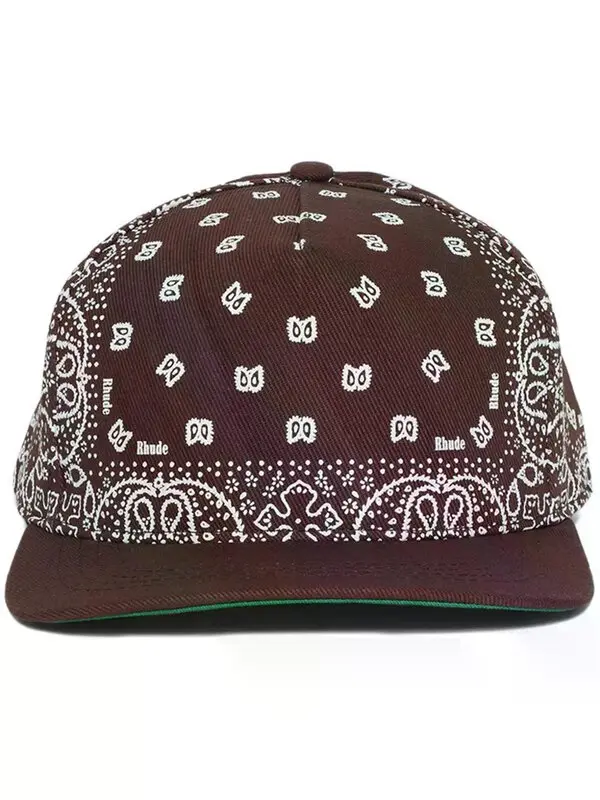 Rhude Bandana Print Cap - Brown
