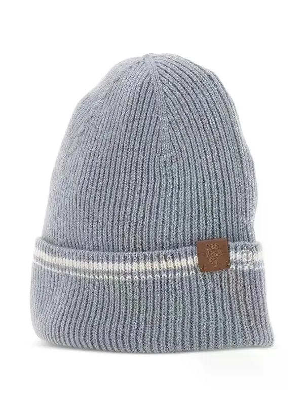 Eleventy Ribbed Beanie - Grey