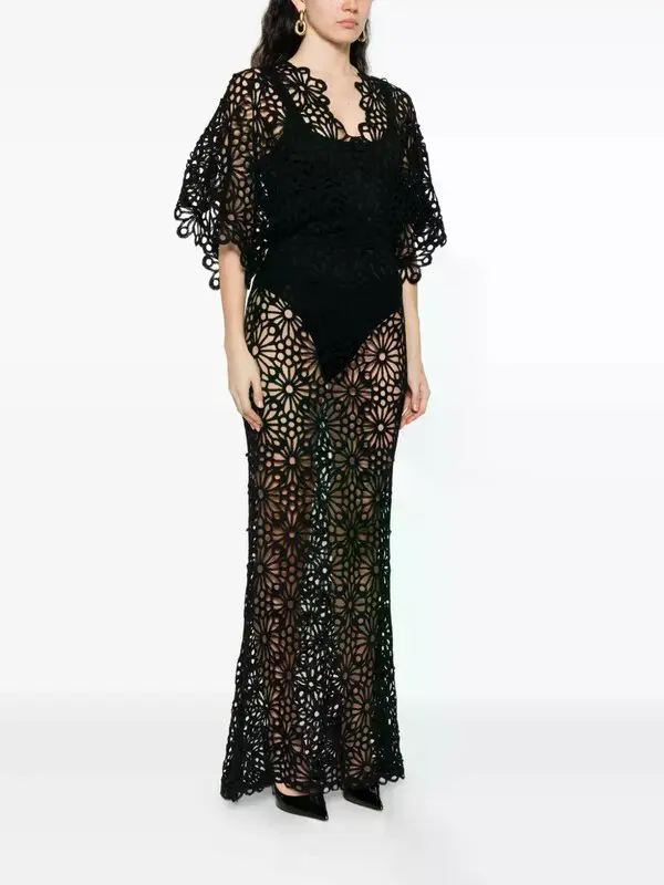 chinese dress ladies SUPER OS BF NK SHIRT FLARED GOWN  Black  Norma Kamali