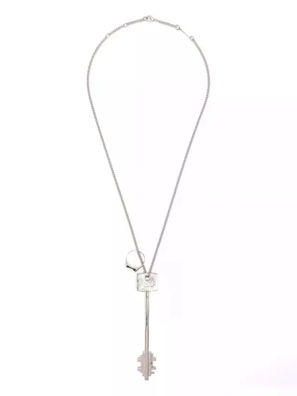 Rabanne Key-ring Pendant Necklace - Silver