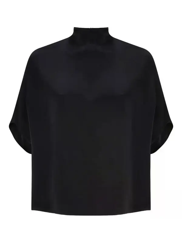 Lapointe High-neck Cape Top