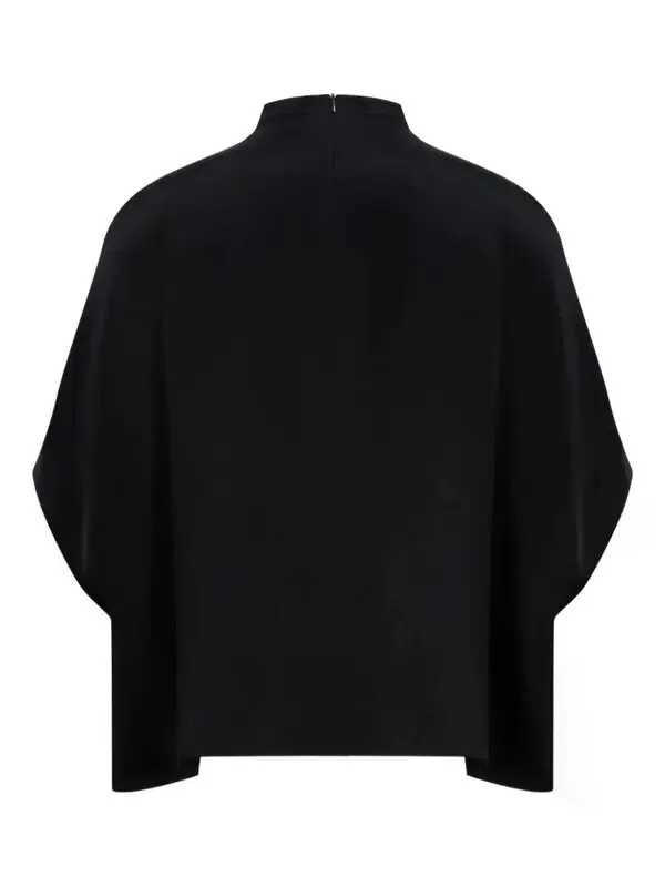Lapointe High-neck Cape Top