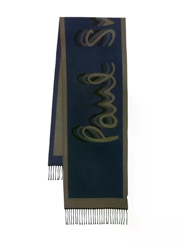 Paul Smith Wool Scarf - Blue