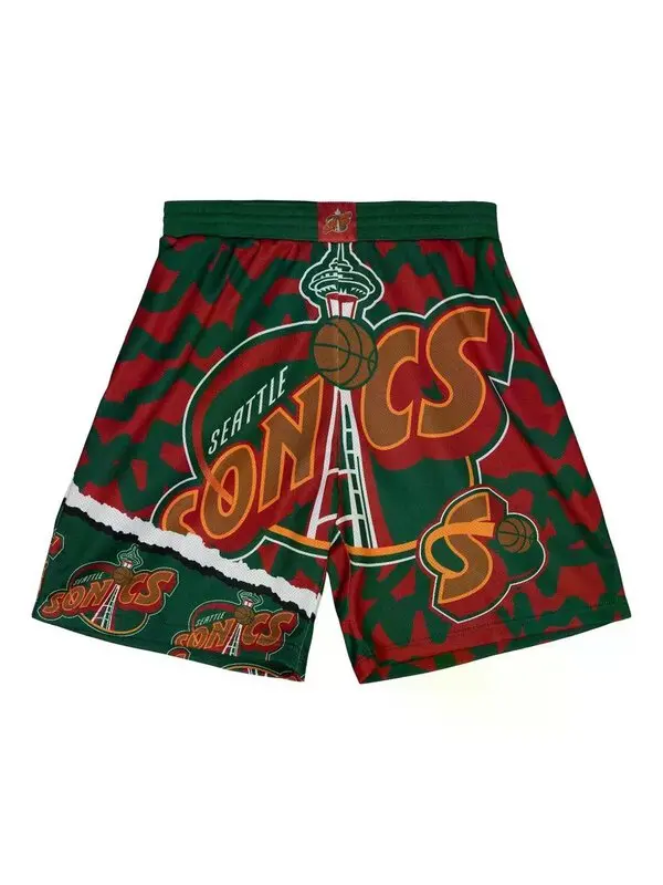 Mitchell & Ness Jumbotron 2.0 Sublimated Seattle Supersonics Shorts
