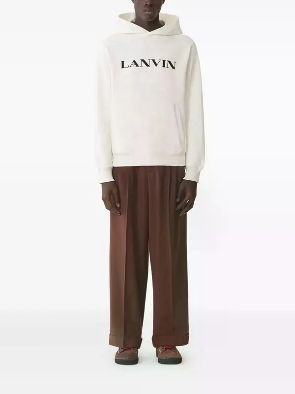 LANVIN Logo-embroidered Hoodie