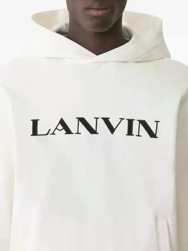 LANVIN Logo-embroidered Hoodie