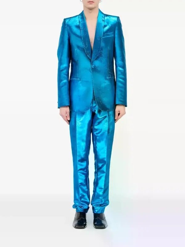 MAISON MARGIELA Metallic Shawl-lapel Blazer