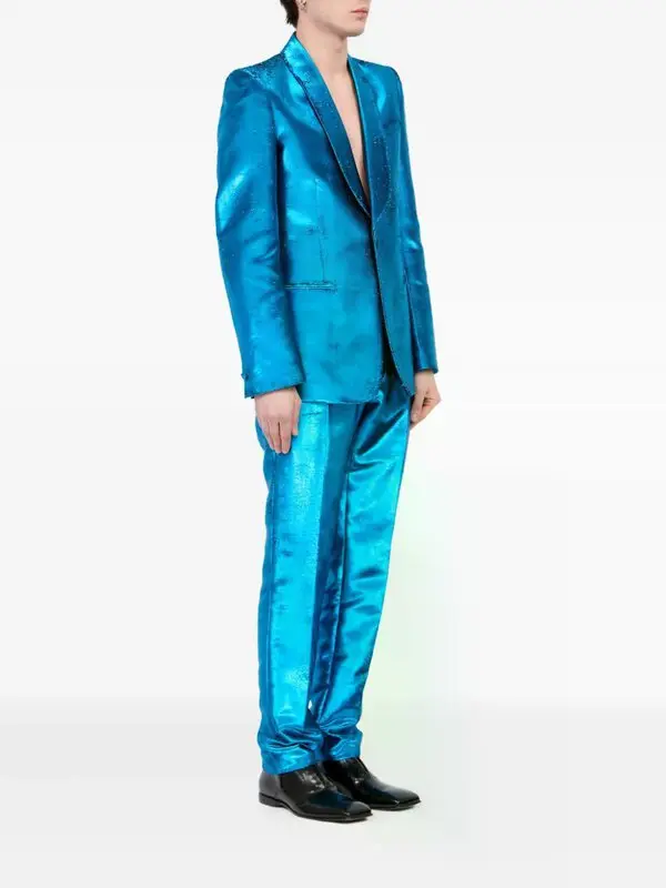 MAISON MARGIELA Metallic Shawl-lapel Blazer