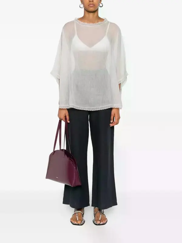 Faliero Sarti Lace Trim Blouse