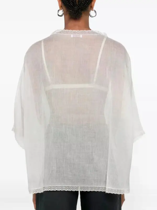 Faliero Sarti Lace Trim Blouse
