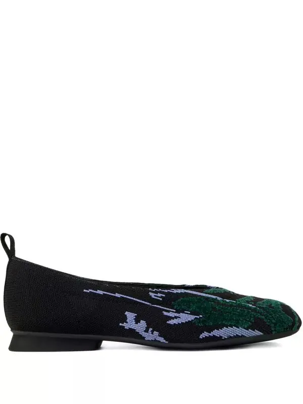 Camper Casi Myra Knitted Ballet Flats - Black