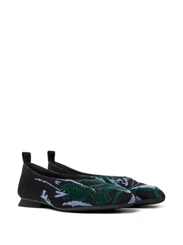 Camper Casi Myra Knitted Ballet Flats - Black