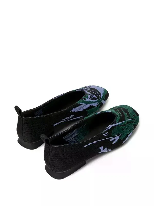 Camper Casi Myra Knitted Ballet Flats - Black